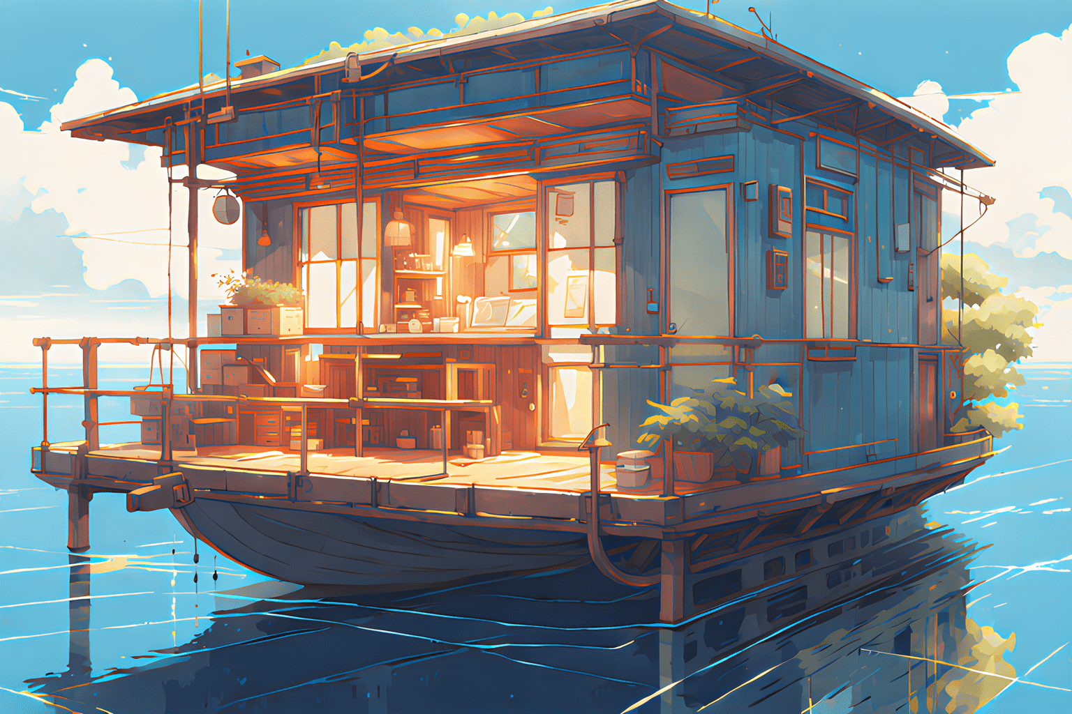 DIY House Boat Plans & Blueprints - Dominate Boat Construction